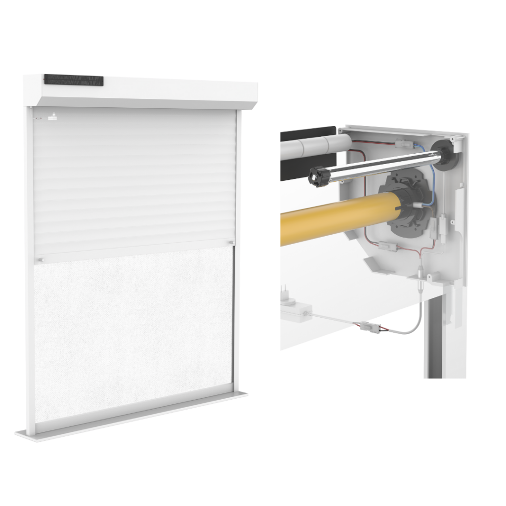 La Moustiquaire motorisée solaire intégrée au Volet Roulant solaire - C2R